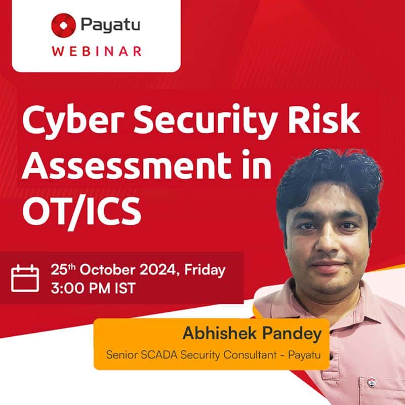Abhishek delivered a webinar on 25th October 2024 titled ‘Cyber ...